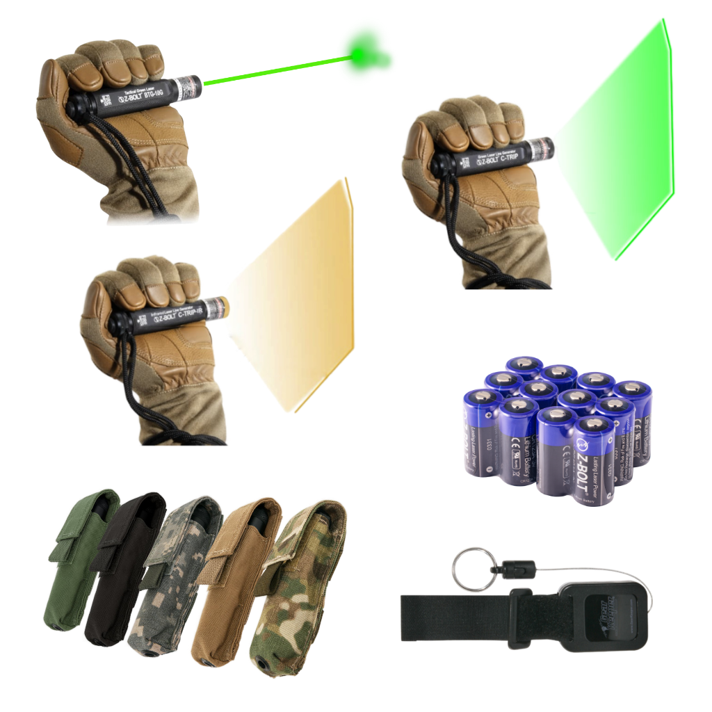 (3) EOD Lasers - Green Dot, IR Line, Green Line - BUNDLE! – Z-BOLT® Electro-Optics